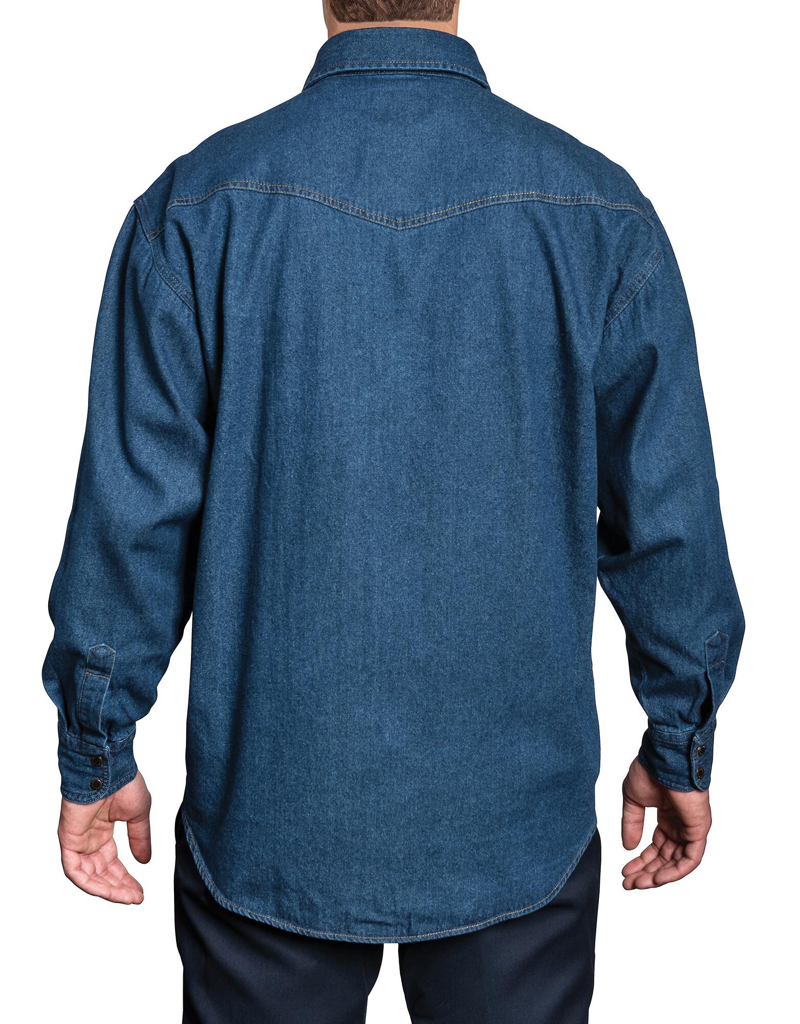 Denim Shirt Navy Blue Dickies Canada